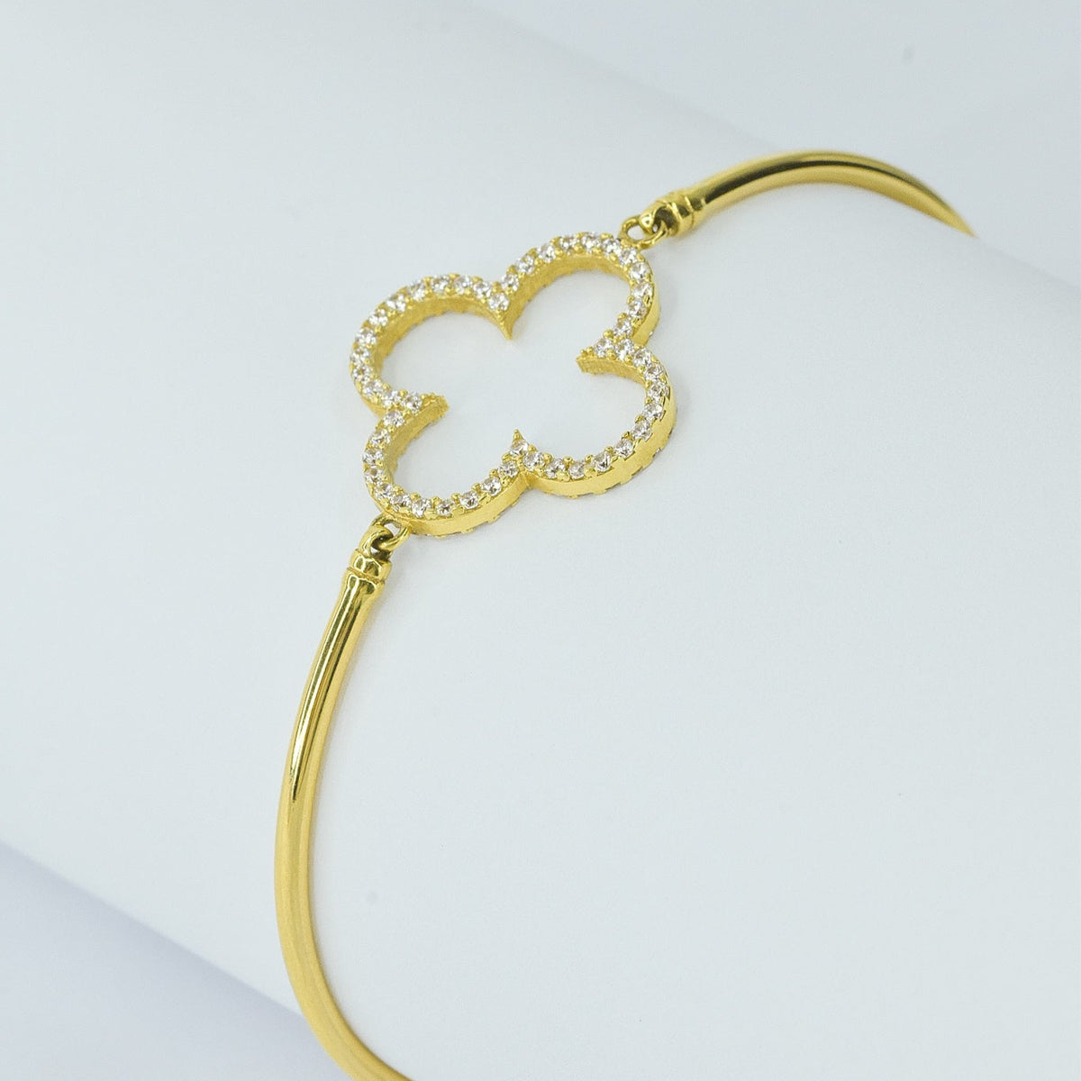 PULSERA TREBOL X DIAMETRO 6.3CM | Joyeria La Famosa